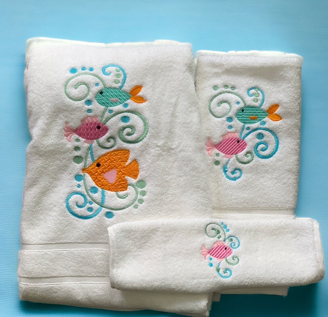 Personalized Fish Bath Towel . Custom Towels. Fish Towels ...