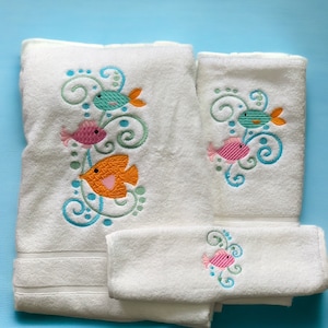 Personalized Fish Bath Towel . Custom Towels. Fish Towels ...
