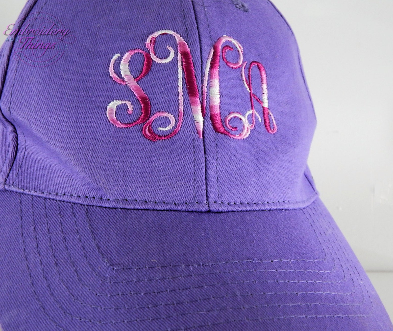 Baby Girls Monogrammed baseball caps Personalized caps | Etsy