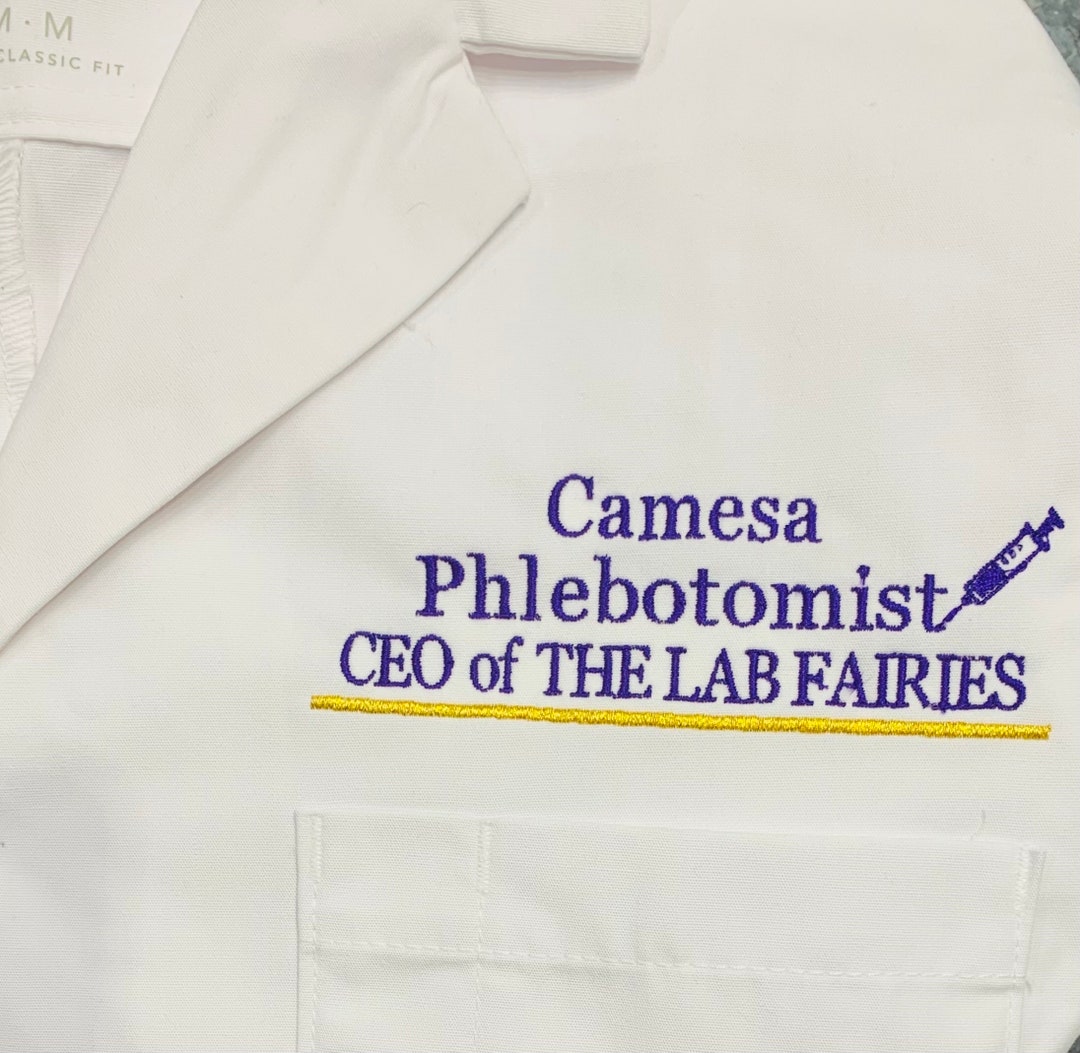Lab Coats for Ladies or Gents Embroidered Personalized Lab Coats Name ...