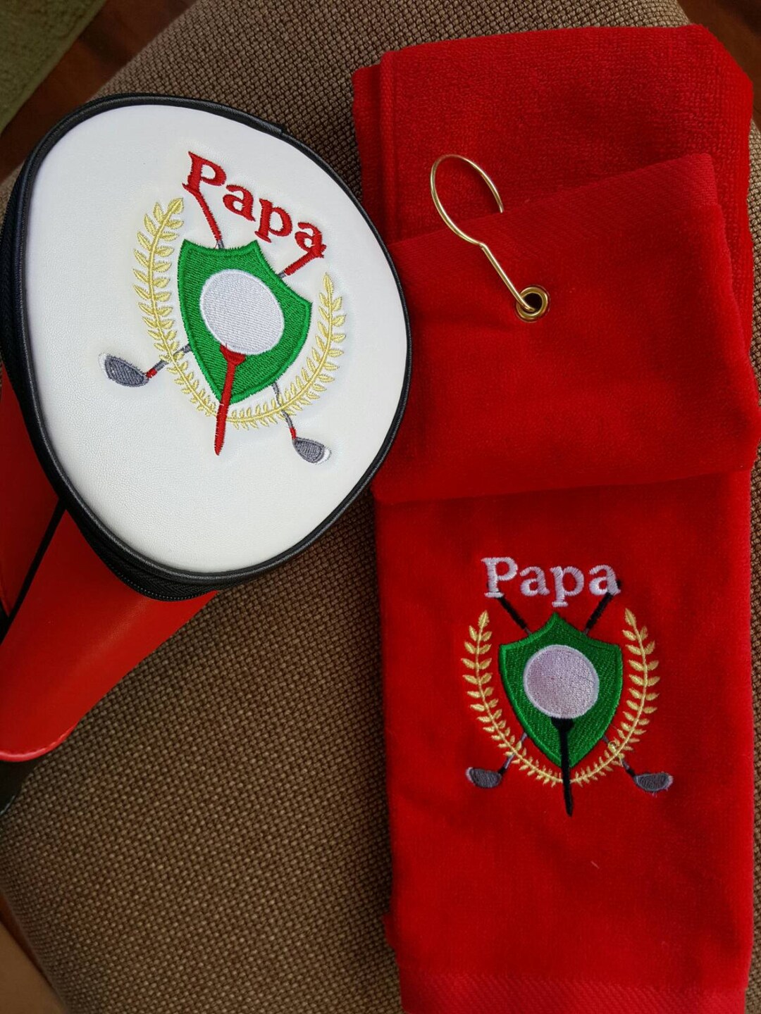 Monogrammed Golf Head Cover With or Without Towel,personalized Golf ...