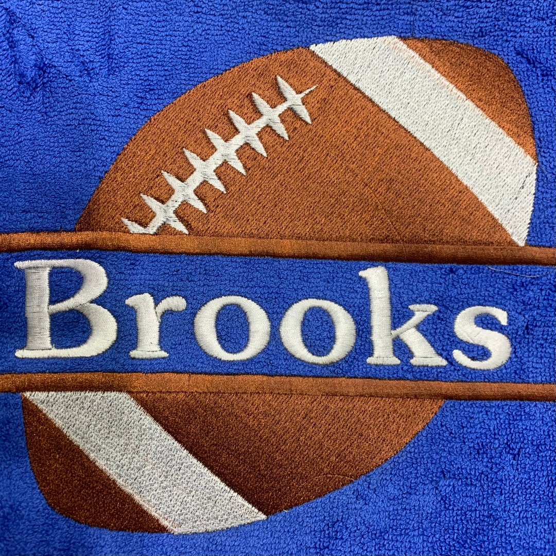 Football Bath Towel Personalized, Baseball, Basketball, Lacross, Tennis ...