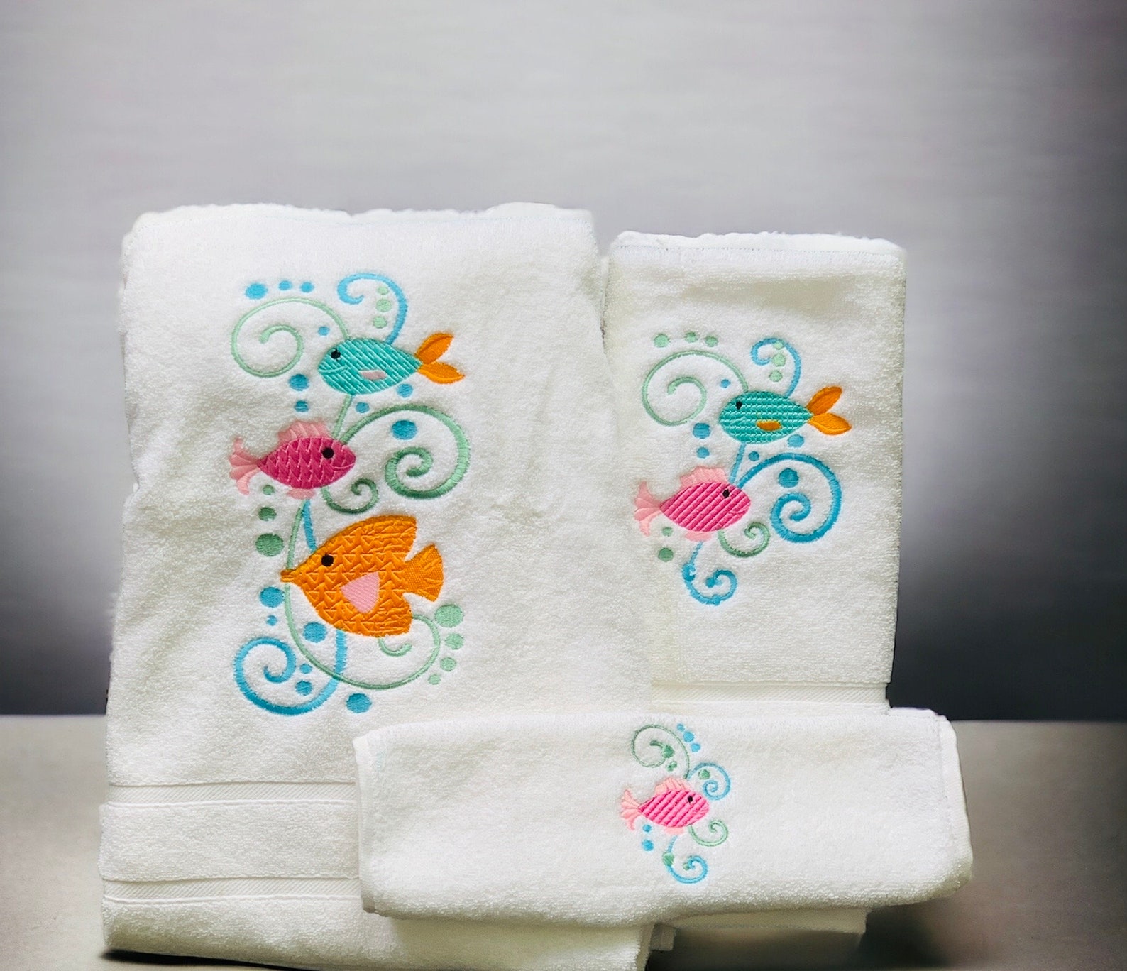 Personalized Fish Bath Towel . Custom Towels. Fish Towels ...