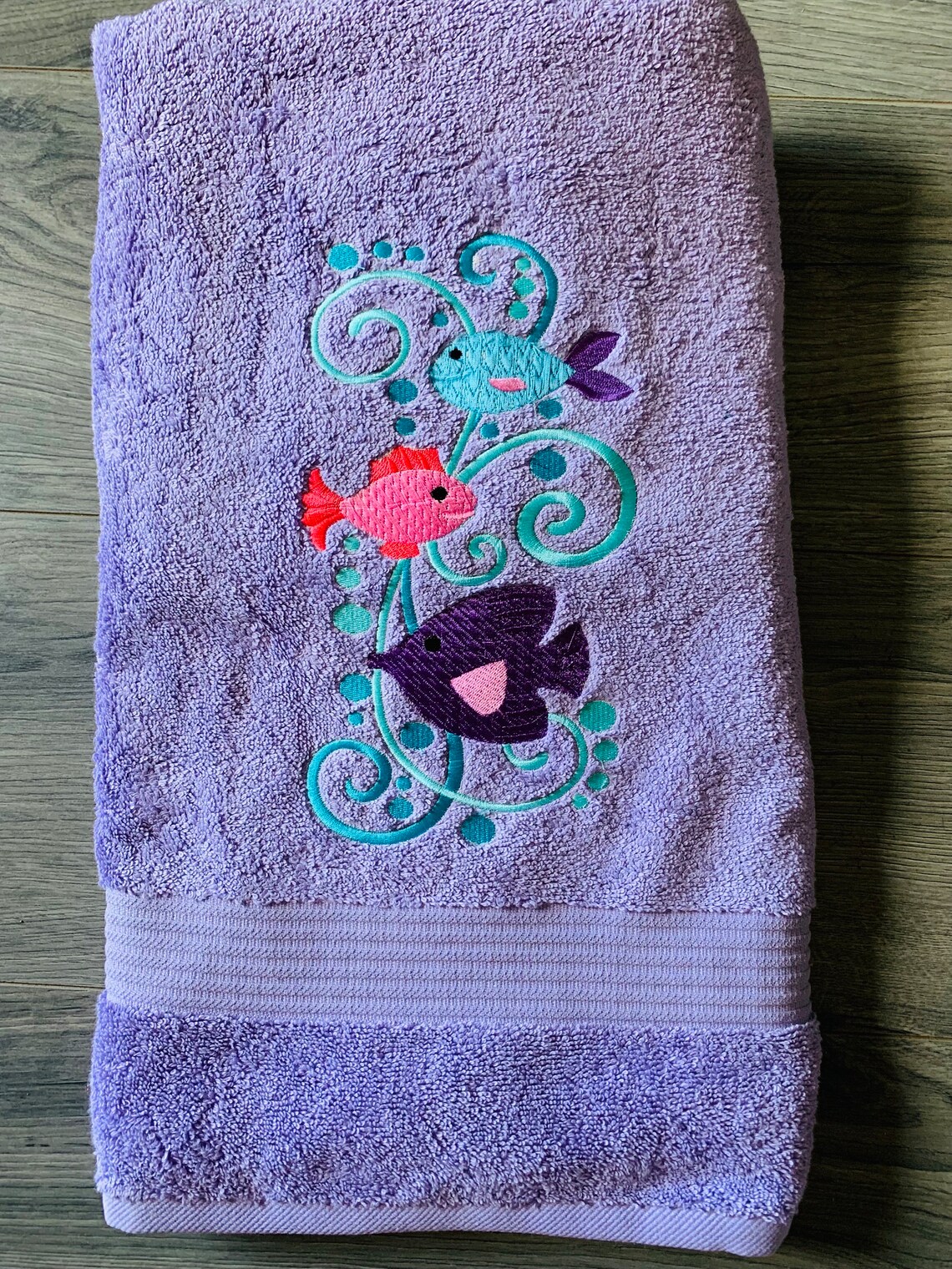 Personalized Fish Bath Towel . Custom Towels. Fish Towels ...