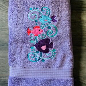 Personalized Fish Bath Towel . Custom Towels. Fish Towels ...