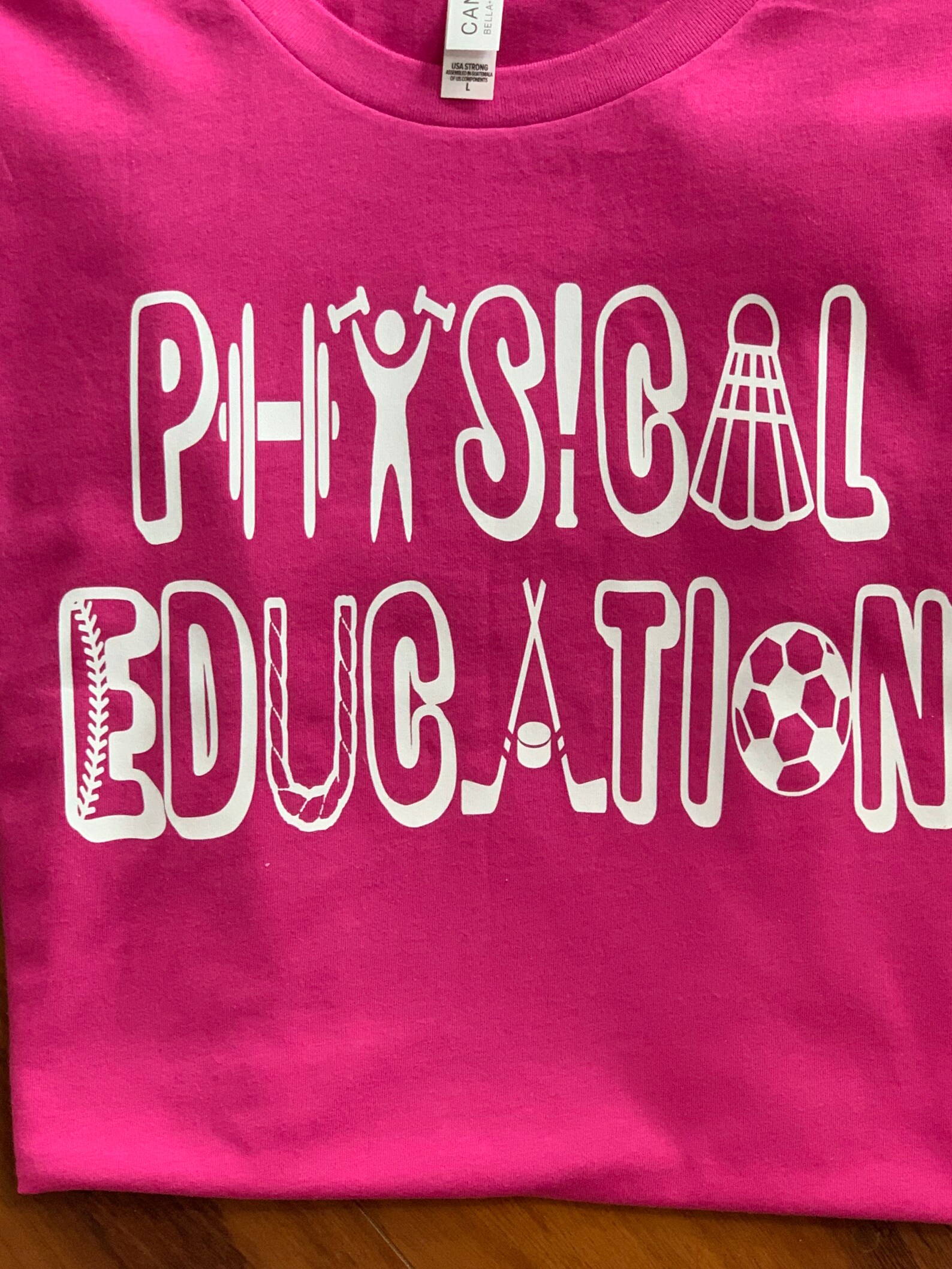 Physical Education T-shirt Back to School PE Teacher Gym | Etsy