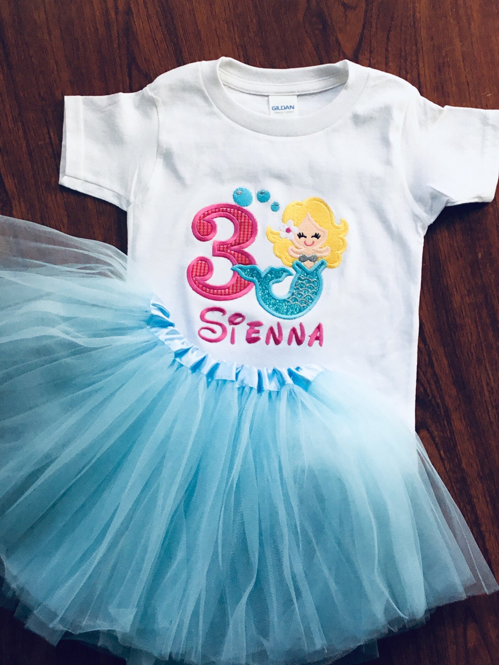 Mermaid Birthday Party Outfit for 3rd Birthday or Any Age Done ...