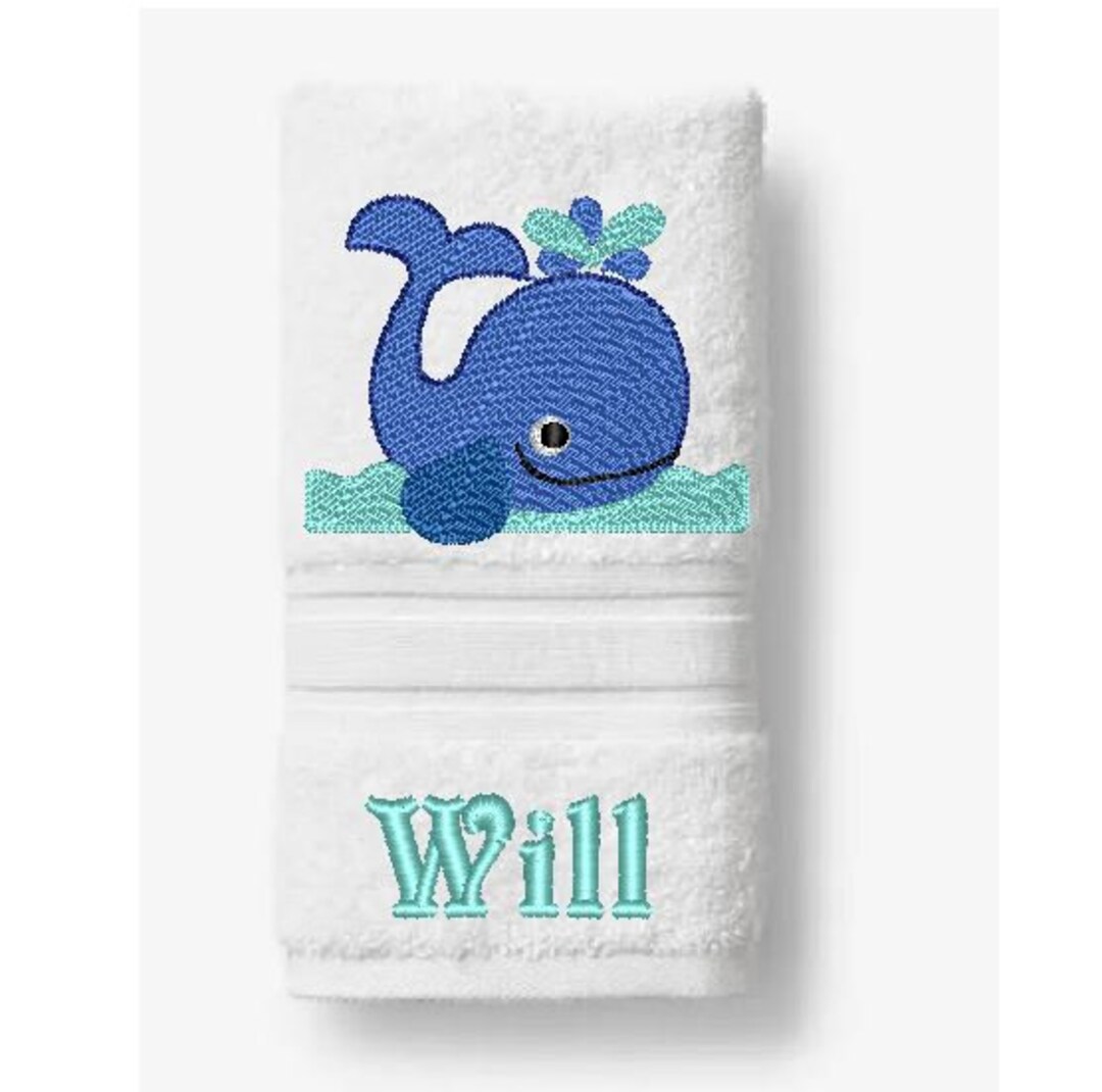 Personalized Kids Hand Towels in Baby Animal Series, Order One or All ...