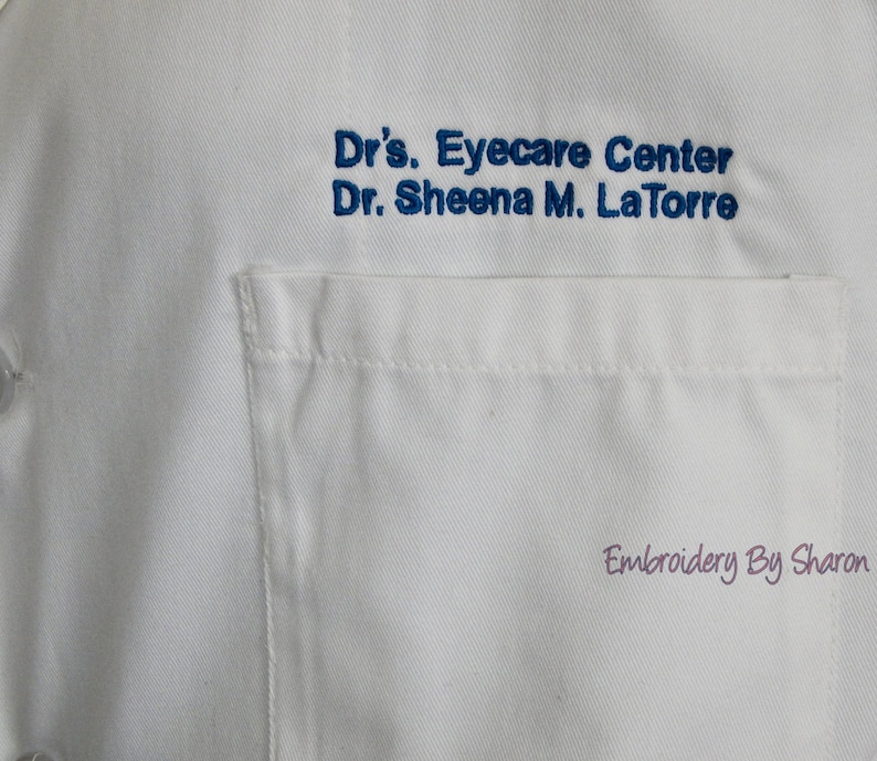 Lab Coats Embroidered Personalized Lab Coats With Name Etsy