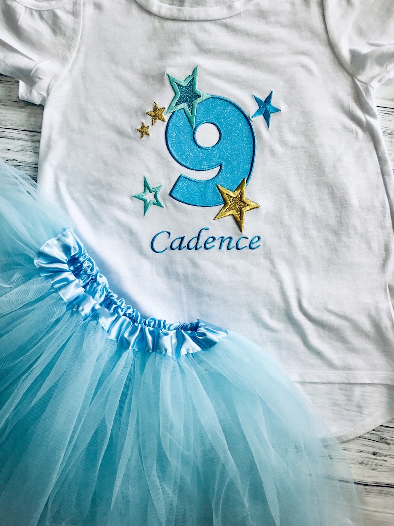 Birthday Outfit for Girls, 9th Birthday Outfit for Girls, Ninth ...