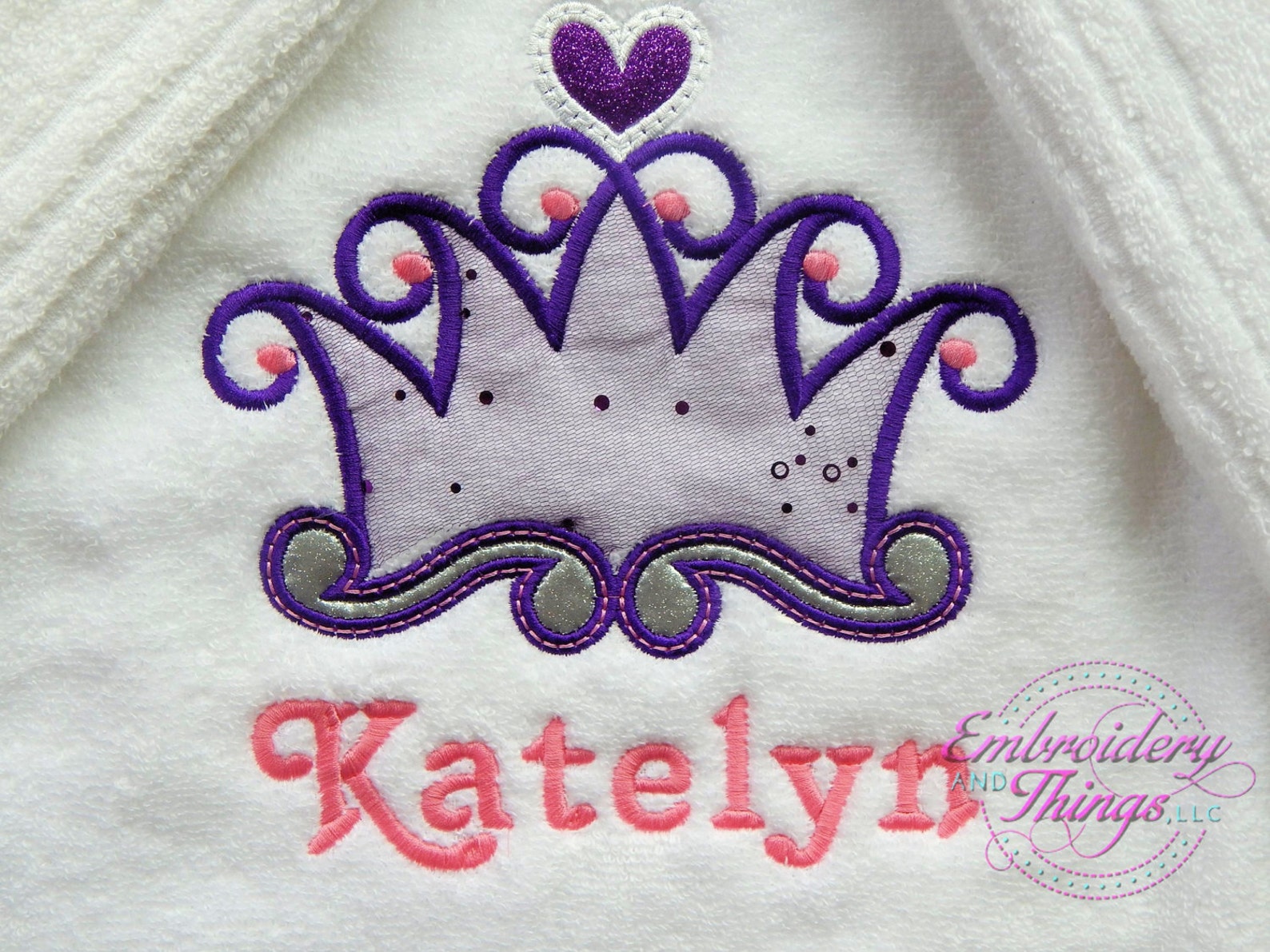 Princess Crown Bath Towel Personalized for Free, Princess Gifts in Kids ...