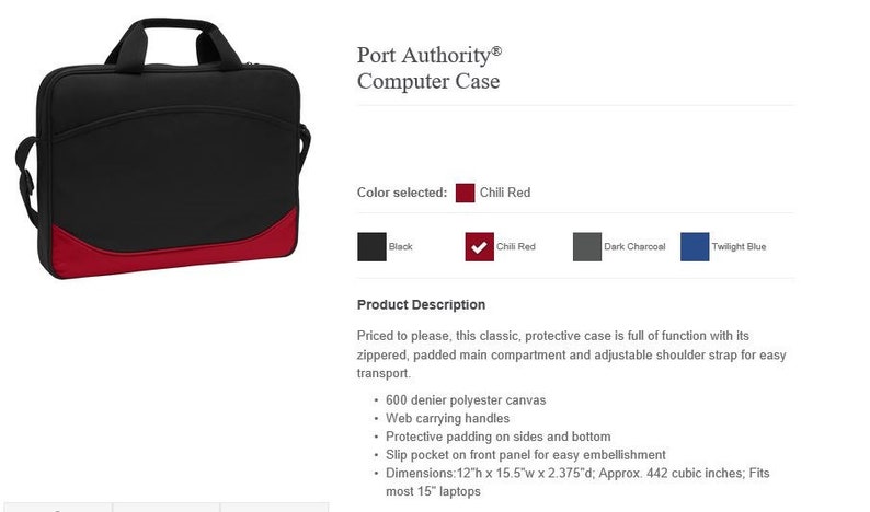 Computer Bag Monogram or Personalize for a Great Bosses Gift or Co ...