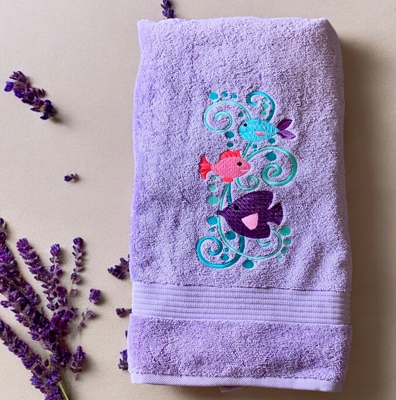 Personalized Fish Bath Towel . Custom Towels. Fish Towels ...