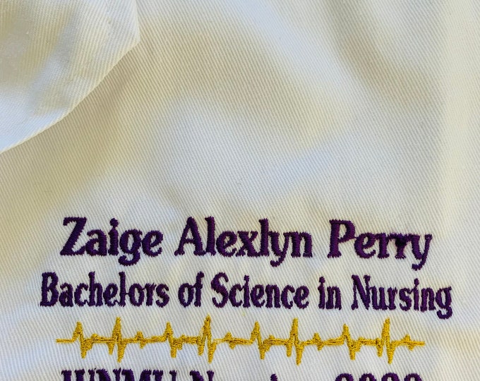 Lab Coats, Embroidered Personalized Lab Coats With Name, Title, up to 2 ...