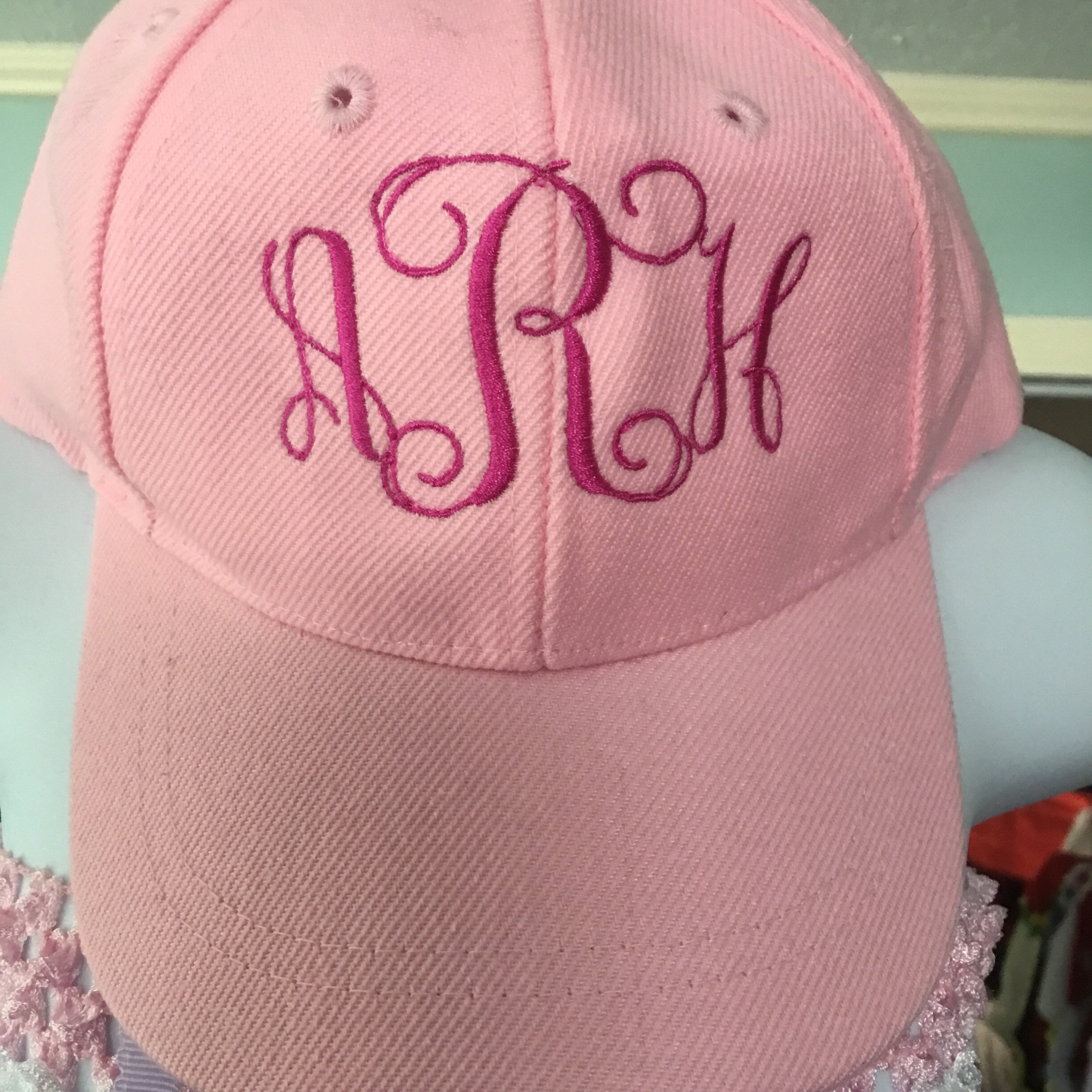 Baby Girls Monogrammed baseball caps Personalized caps | Etsy