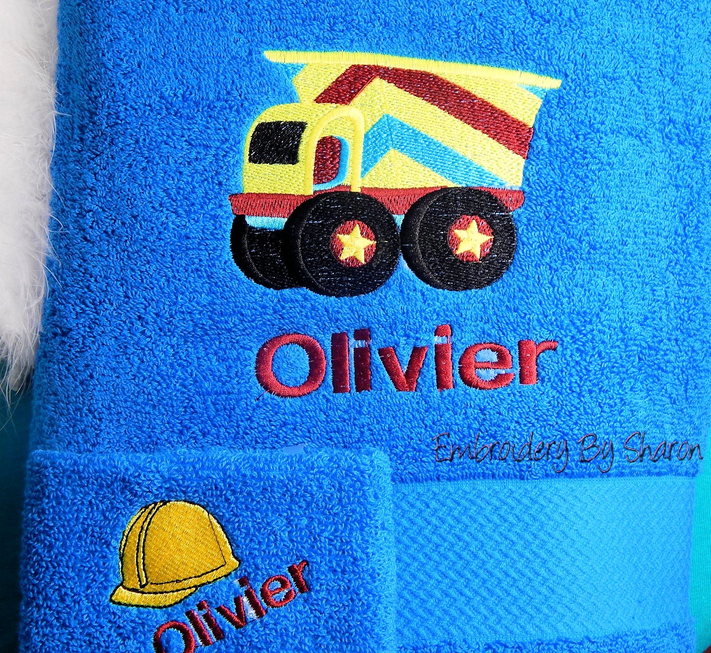 Personalized Kids Hand Towels or Bath Towel and Wash Cloth to - Etsy