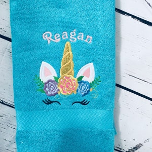 Kids Hand Towels Personalized in Many Kid Animals and Themes, Order One ...