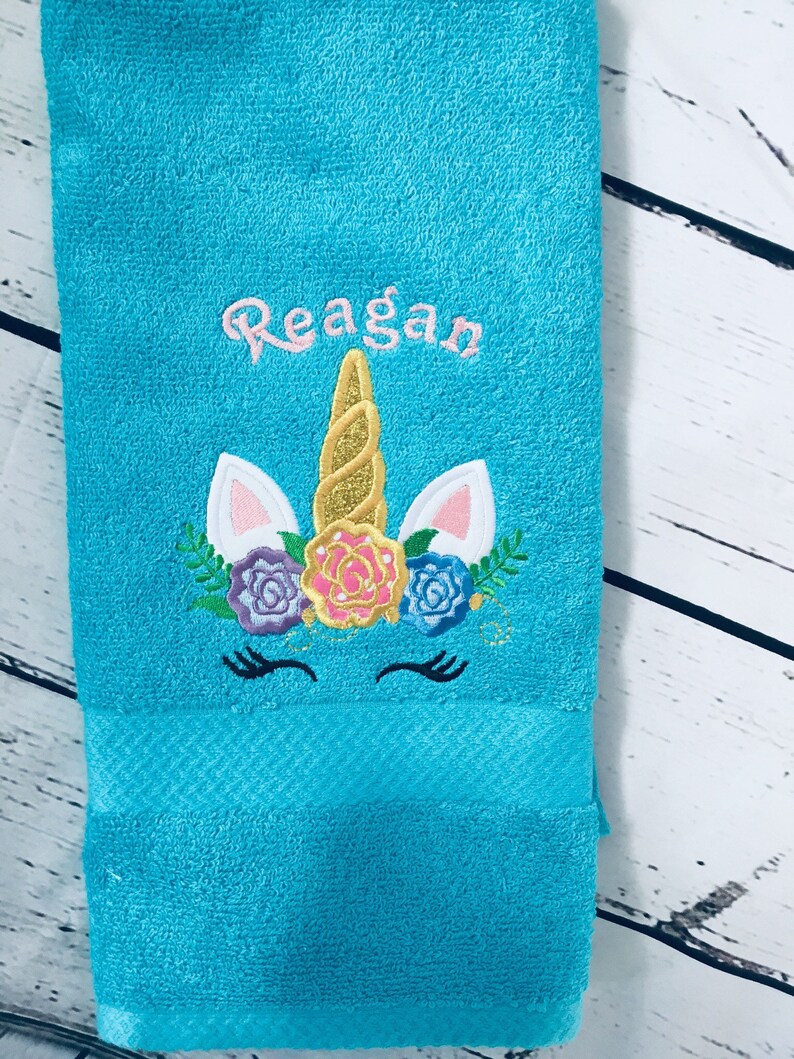 Kids Hand Towels Personalized in Many Kid Animals and Themes - Etsy