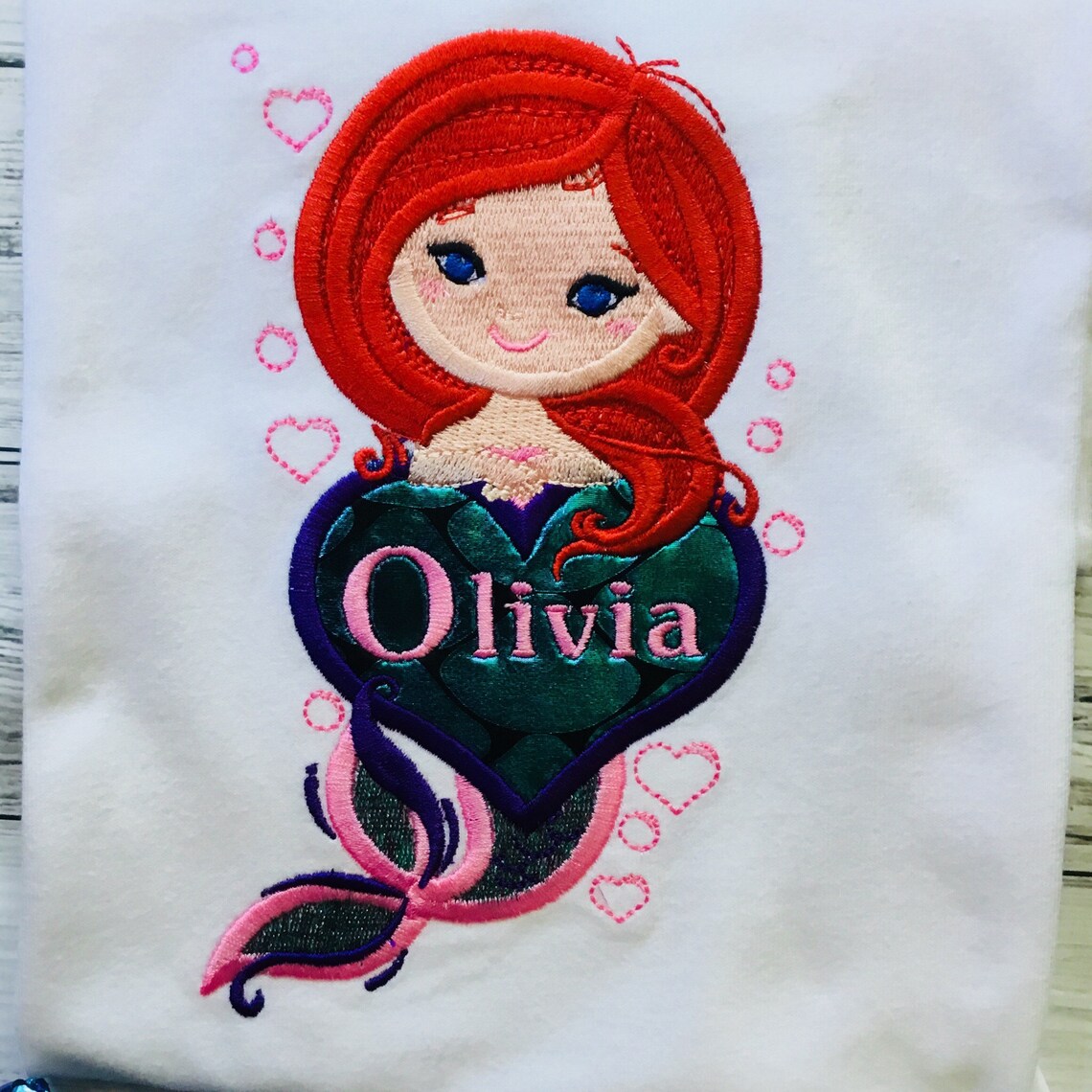 Mermaid Outfit for Girls Personalized Mermaid Top With - Etsy