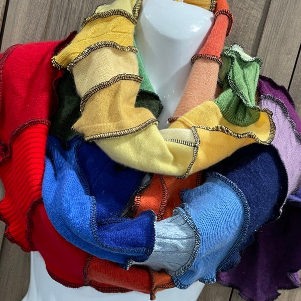 Upcycled Scarf - Etsy