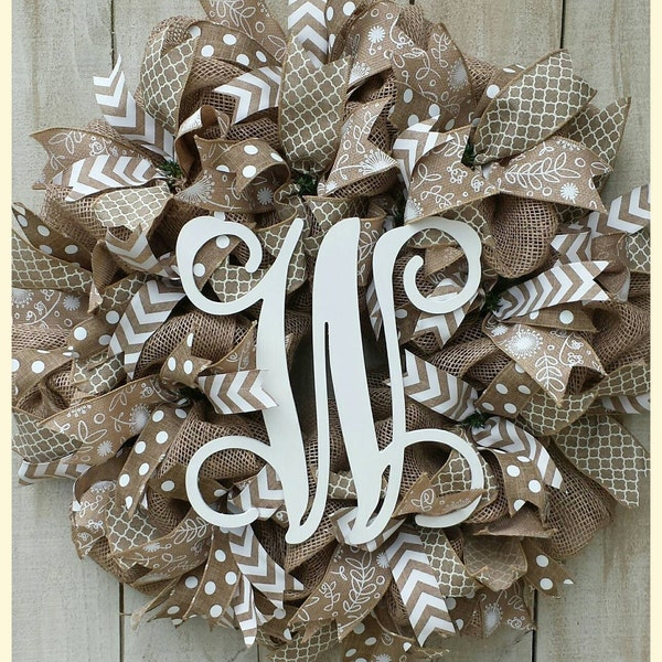 Initial Wreaths - Etsy