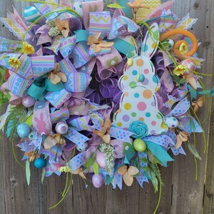 Easter Wreath, Spring Wreath, Easter Door Wreath, Front Porch Wreath ...