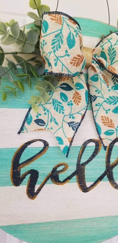 Round door hanger circle wood door hanger circle door | Etsy