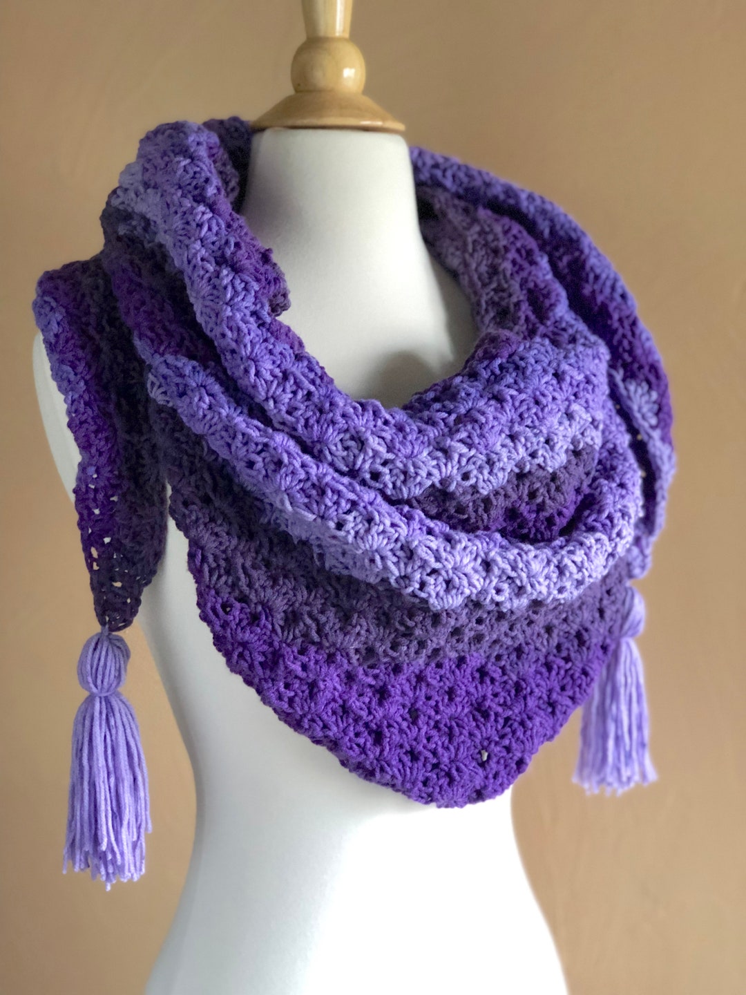Crochet Pattern // the Thistle Shawl Pattern - Etsy