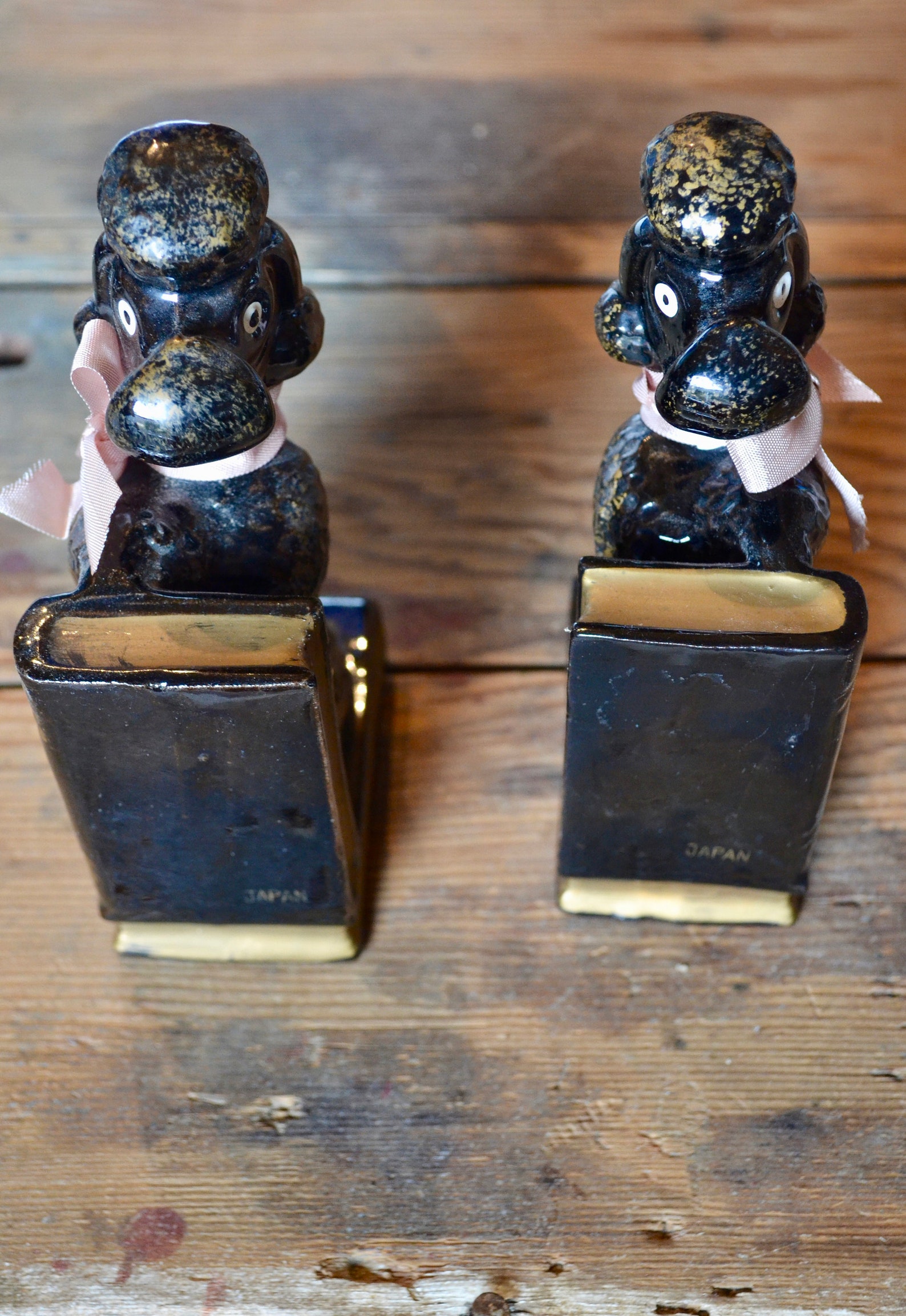 Vintage Desk Set: Poodle Dog Bookends and Letter Holder | Etsy