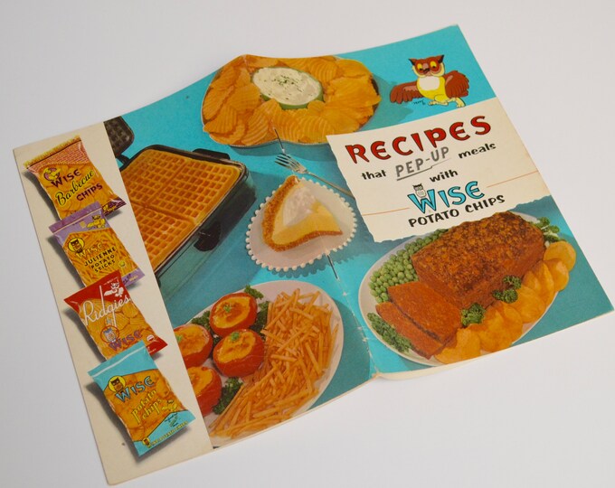 Vintage Wise Potato Chips Recipe Booklet / Cookbook With Peppy Owl - Etsy