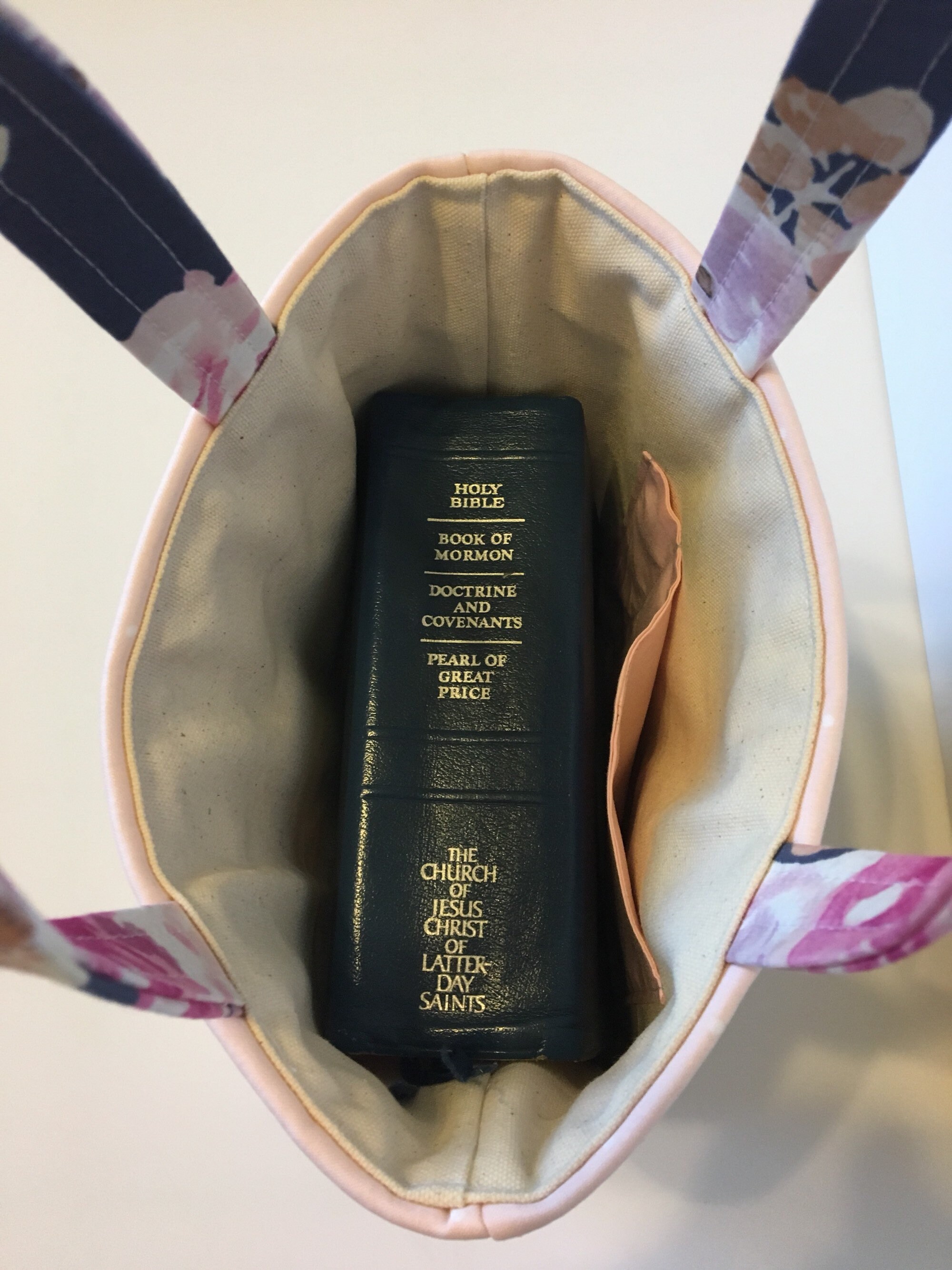 Handmade Christian Scripture Tote Bag / LDS Scripture Bag / Bible Tote ...