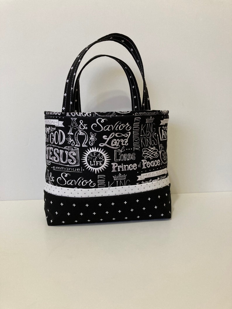 Handmade Christian Scripture Tote Bag / LDS Scripture Bag / Bible Tote ...