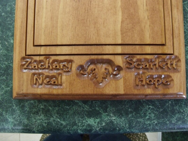 Custom Carved Message Board With Hand Painted Logo | Etsy