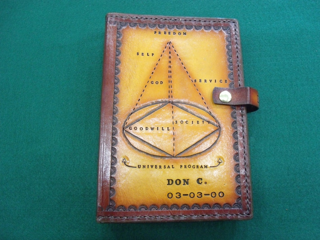 Hand Crafted Triple Leather Book Cover. Can Be Personalized. - Etsy
