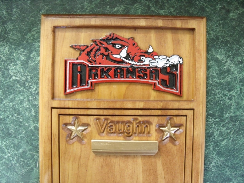 Custom Carved Message Board With Hand Painted Logo | Etsy