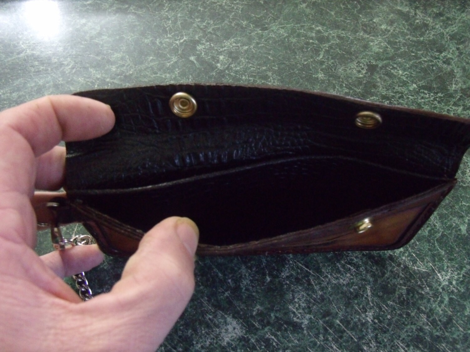 Hand Tooled Leather Truckers/ Biker Wallet With Walking Dead - Etsy