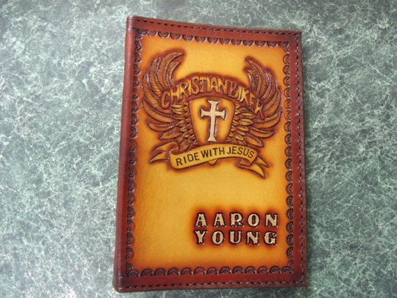 Hand Crafted Leather Motorcycle Themed Bible Cover. - Etsy