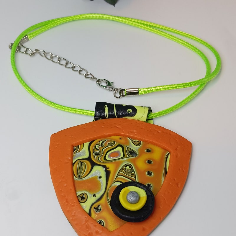 Poly Clay Necklace - Etsy