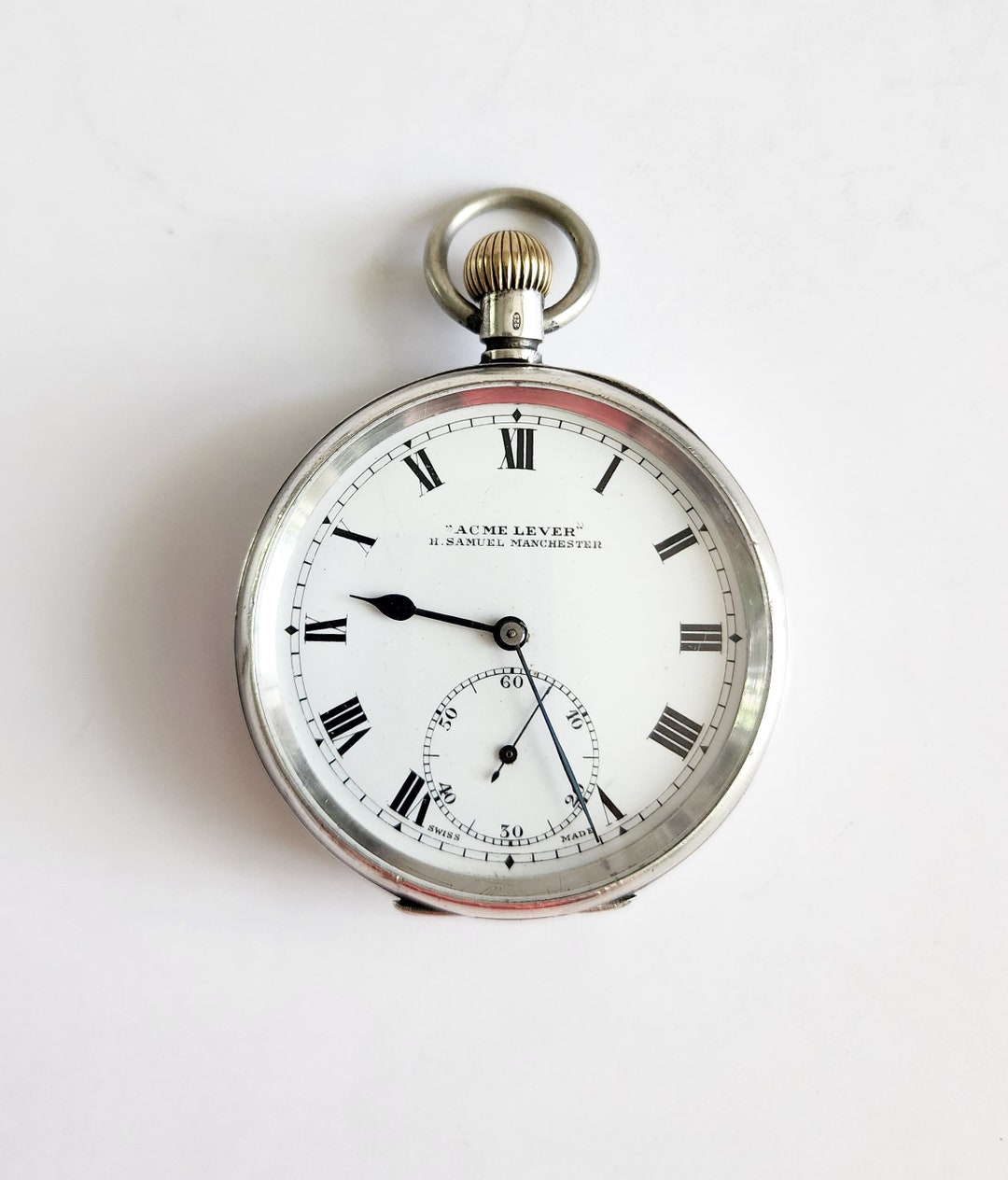 Antique, Serviced, Swiss Silver. Pocket Watch. H. Samuel of Manchester ...
