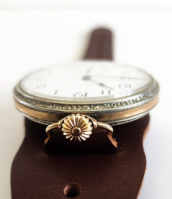 Antique, Serviced, 15 Jewel Waltham dual tone Pocket … - Gem