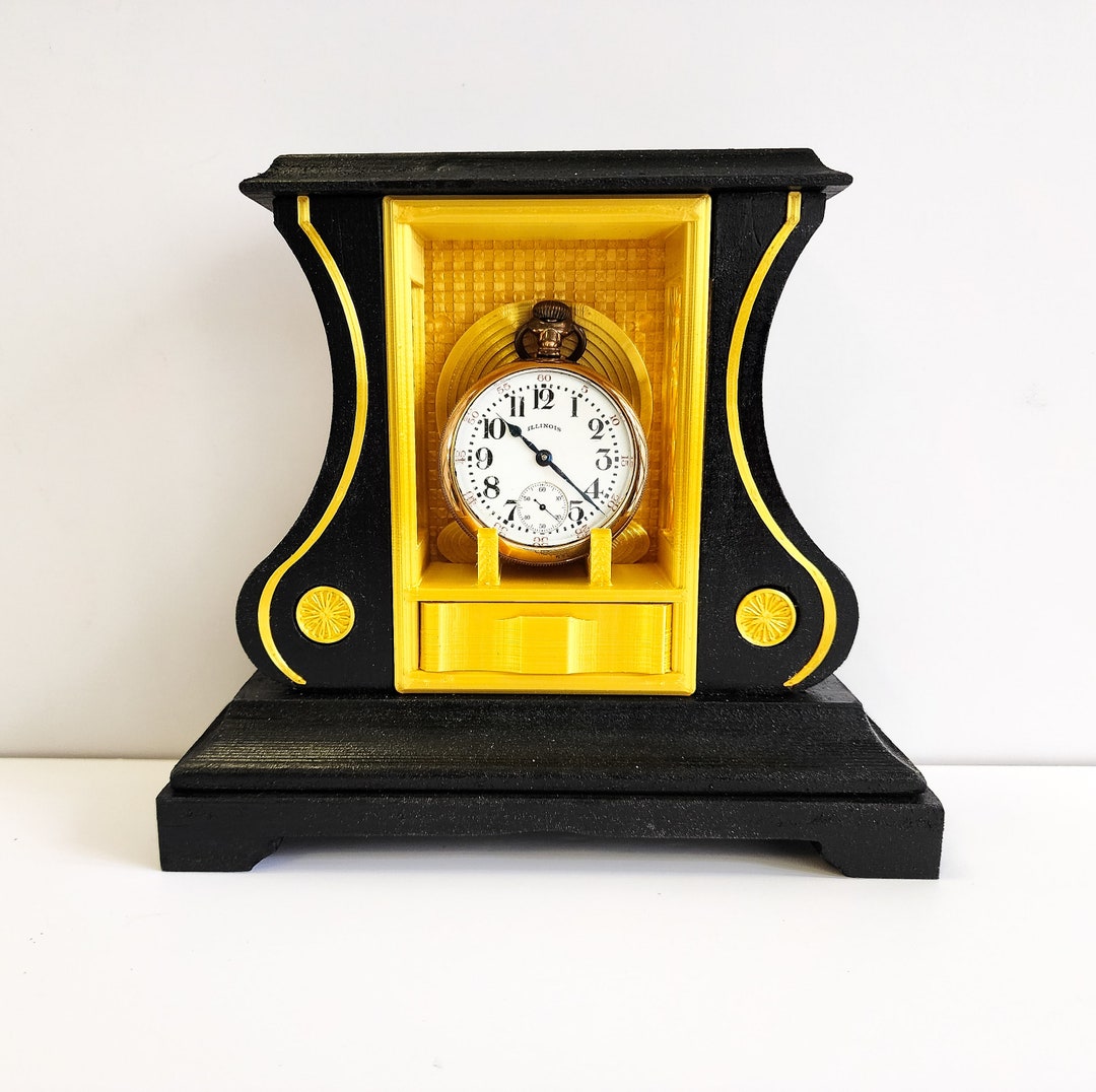 Pocket Watch Display Case, Modular, DIY Kit, Collectible. Model Mantle ...