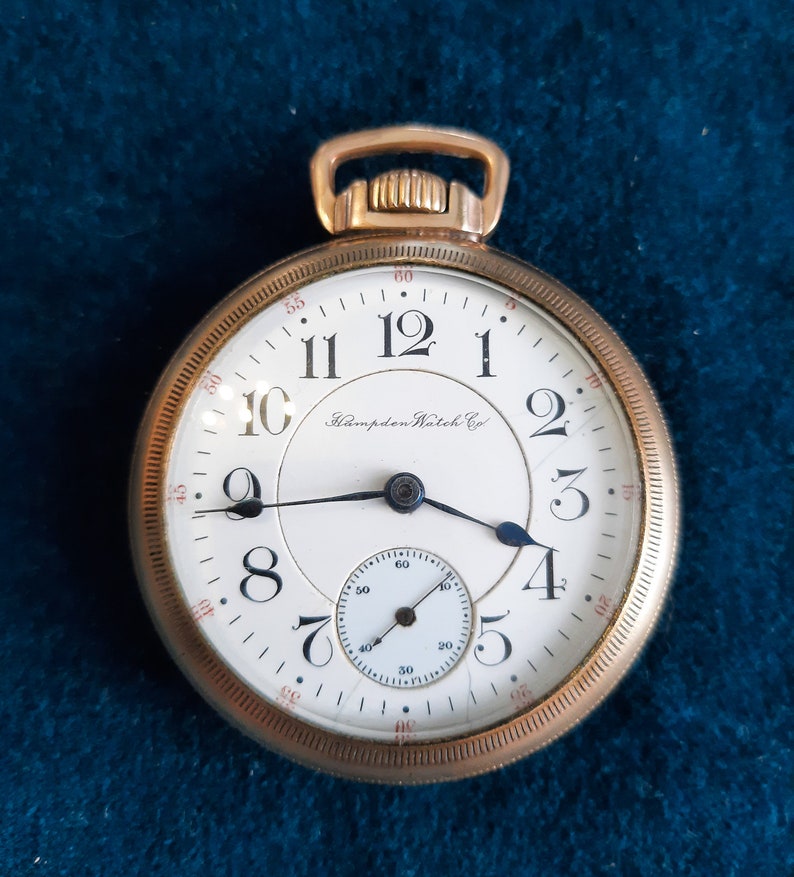 Antique, Serviced, 23 Jewel Hampden Pocket Watch. 1901 - Etsy