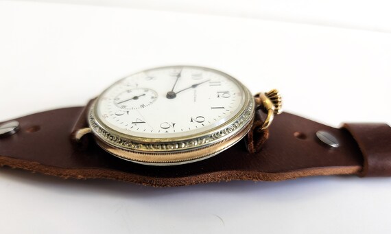 Antique, Serviced, 15 Jewel Waltham dual tone Pocket … - Gem