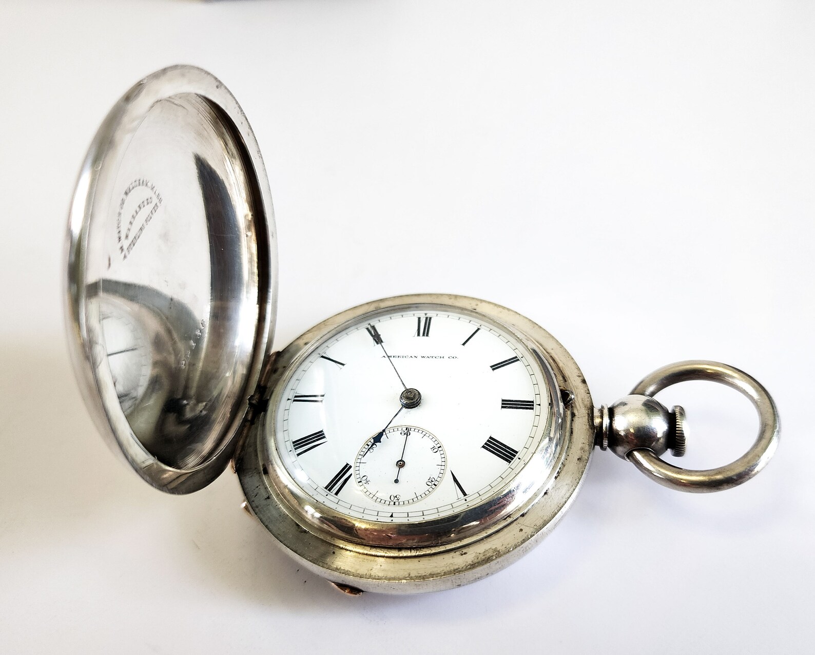 Antique, Serviced, 15 Jewel Waltham, Railroad Grade- Appleton Tracy, 1878 , Sterling Silver ...