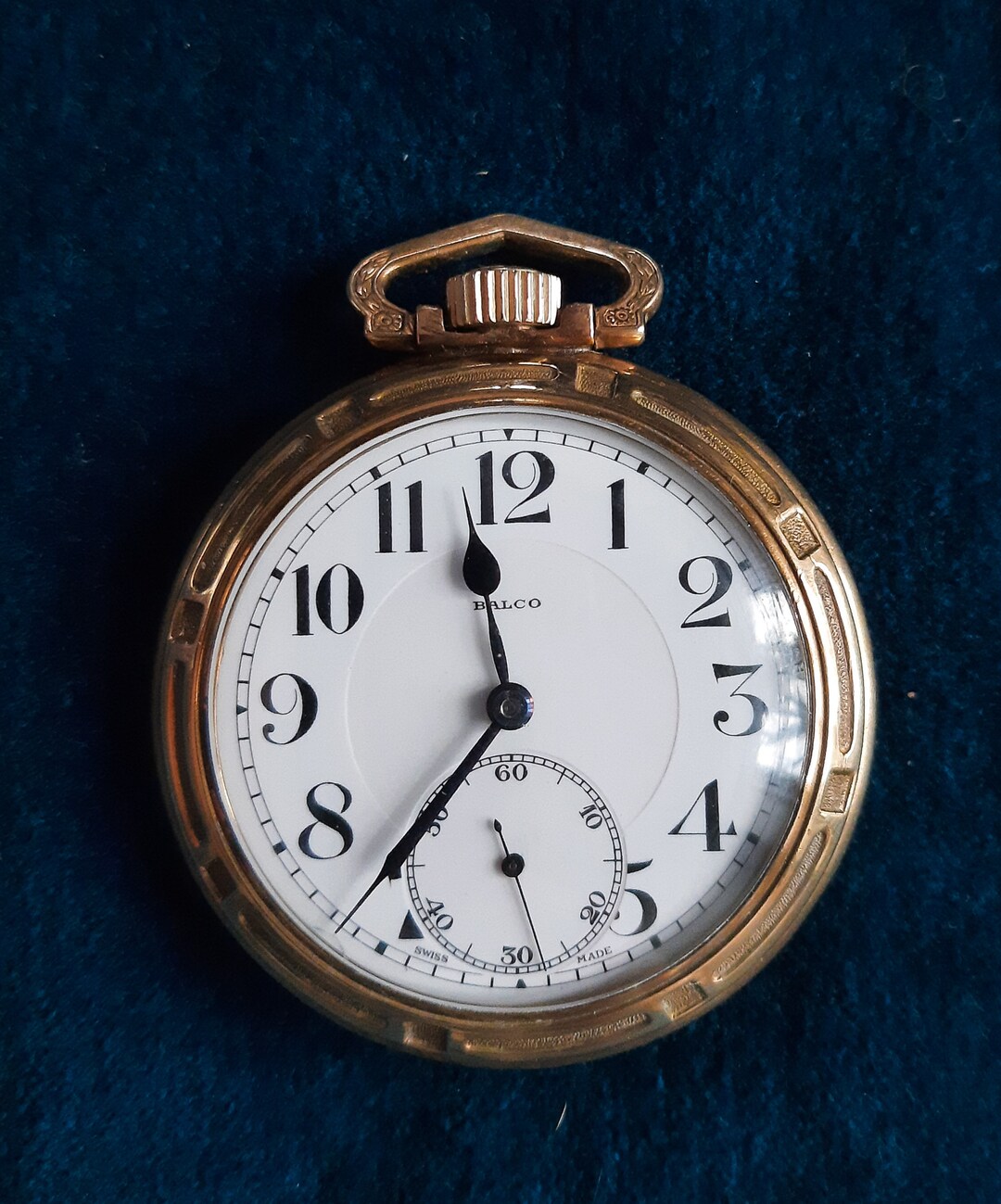 Antique, Serviced, Swiss "balco" 17 Jewel Pocket Watch. 1930's - Etsy