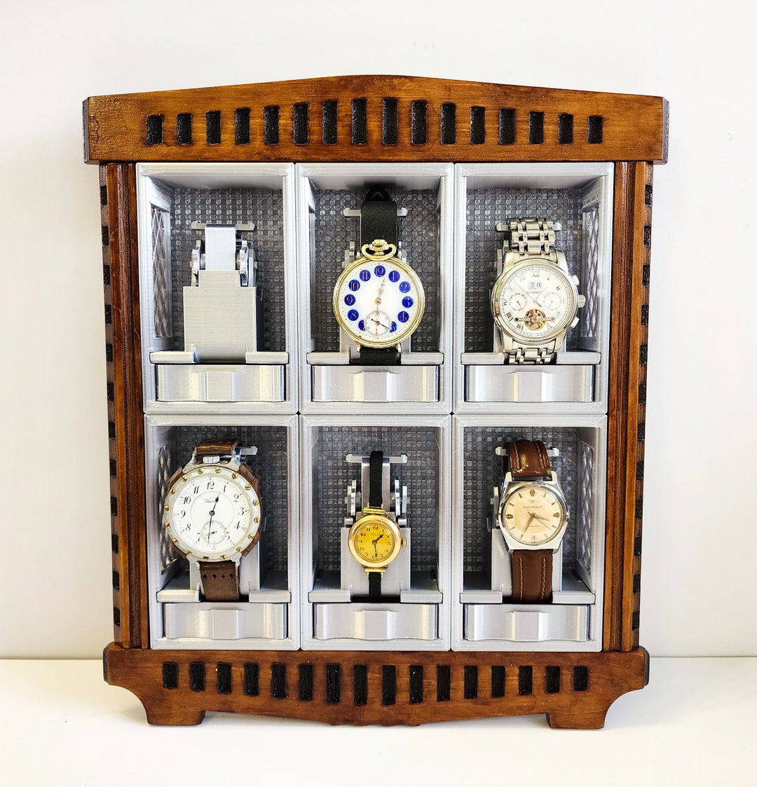Wrist Watch Display Case, Modular, DIY Kit, Collectible. Model Display ...