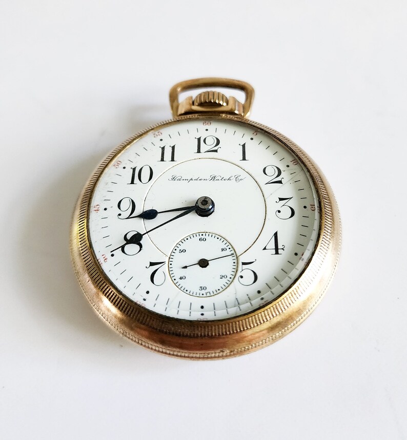 Antique, Serviced, 23 Jewel Hampden Pocket Watch. 1901 - Etsy