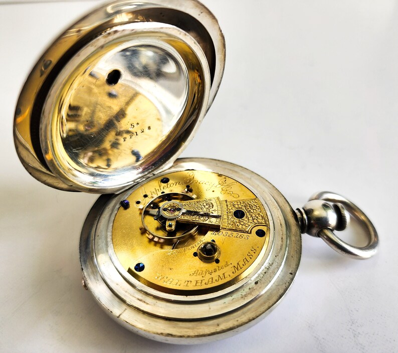 Antique, Serviced, 15 Jewel Waltham, Railroad Grade- Appleton Tracy ...