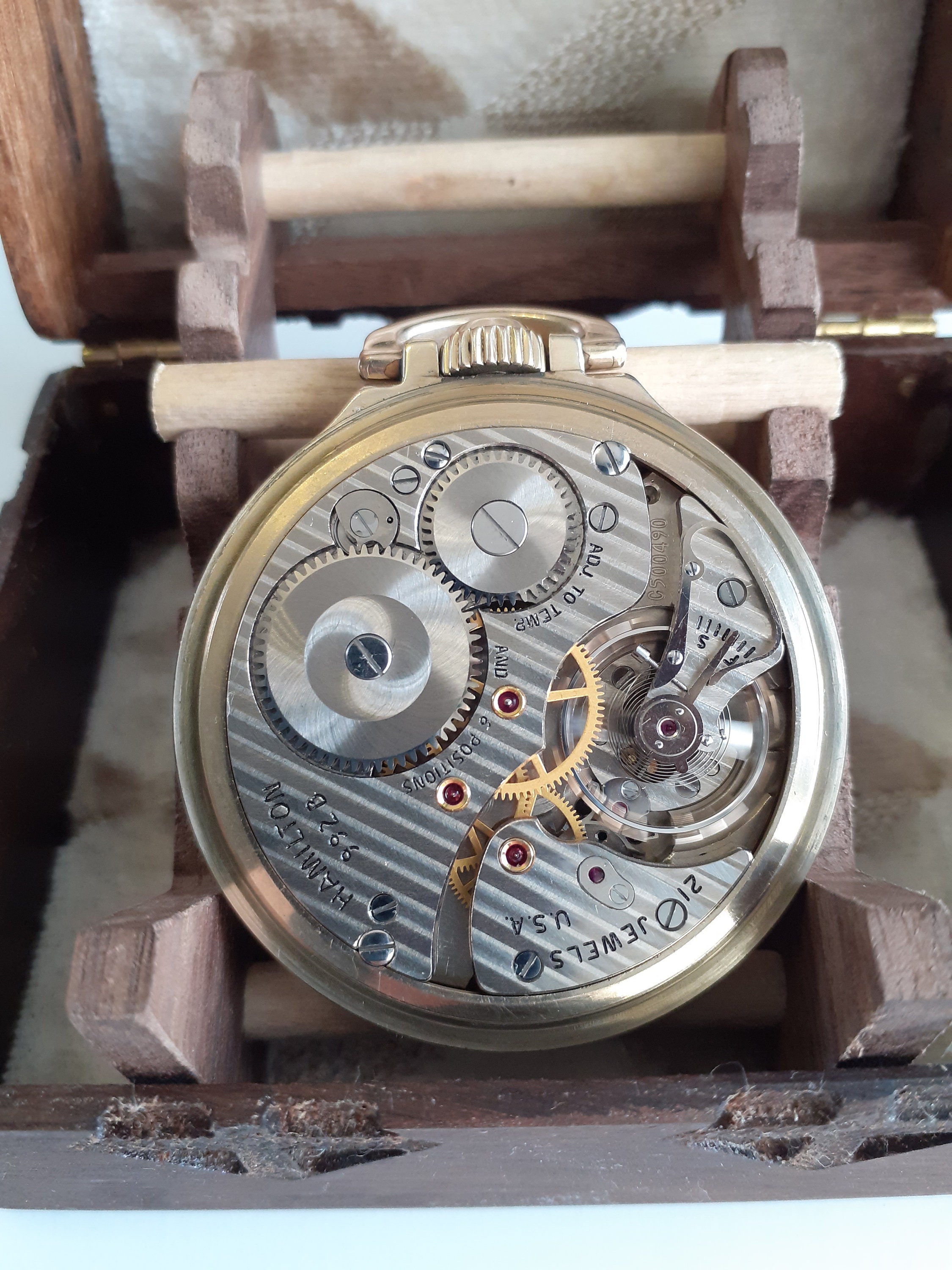 Antique, Serviced, Railroad Hamilton Grade 992 B, 21 Jewel Pocket Watch ...