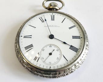 Antique, Serviced, Waltham 15 Jewel Pocket Watch. 1902 - Etsy